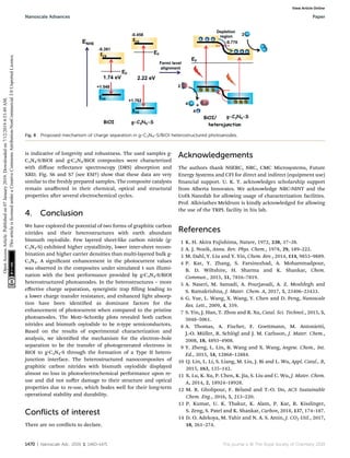 Enhanced charge separation in g-C3N4–BiOI heterostructures for visible light driven ...
