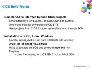 Enhanced cics cloud enablement and dev ops capabilities | PPT