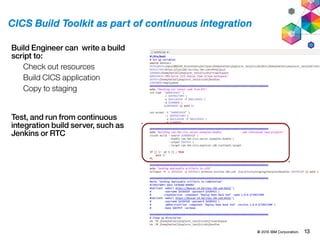 Enhanced cics cloud enablement and dev ops capabilities | PPT