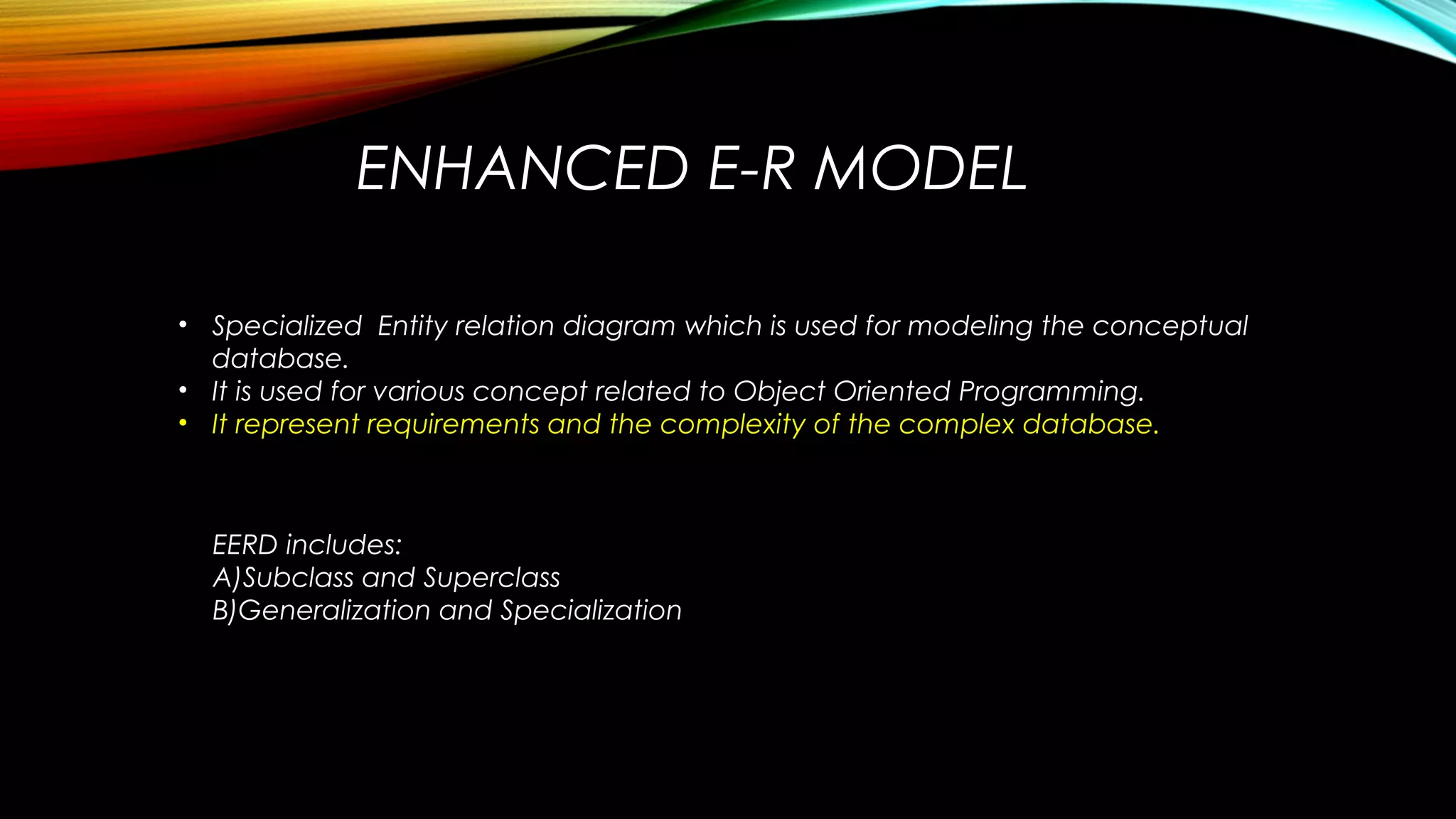 Enhanced e r model | PPT