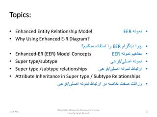 Enhanced entity relationship model | PPTX