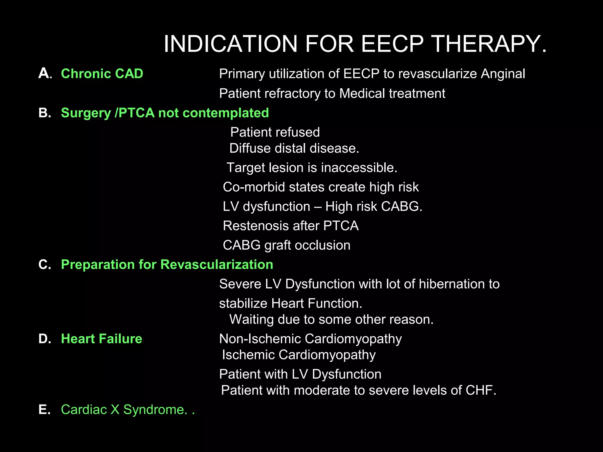Enhanced external counterpulsation (eecp) role in | PPT