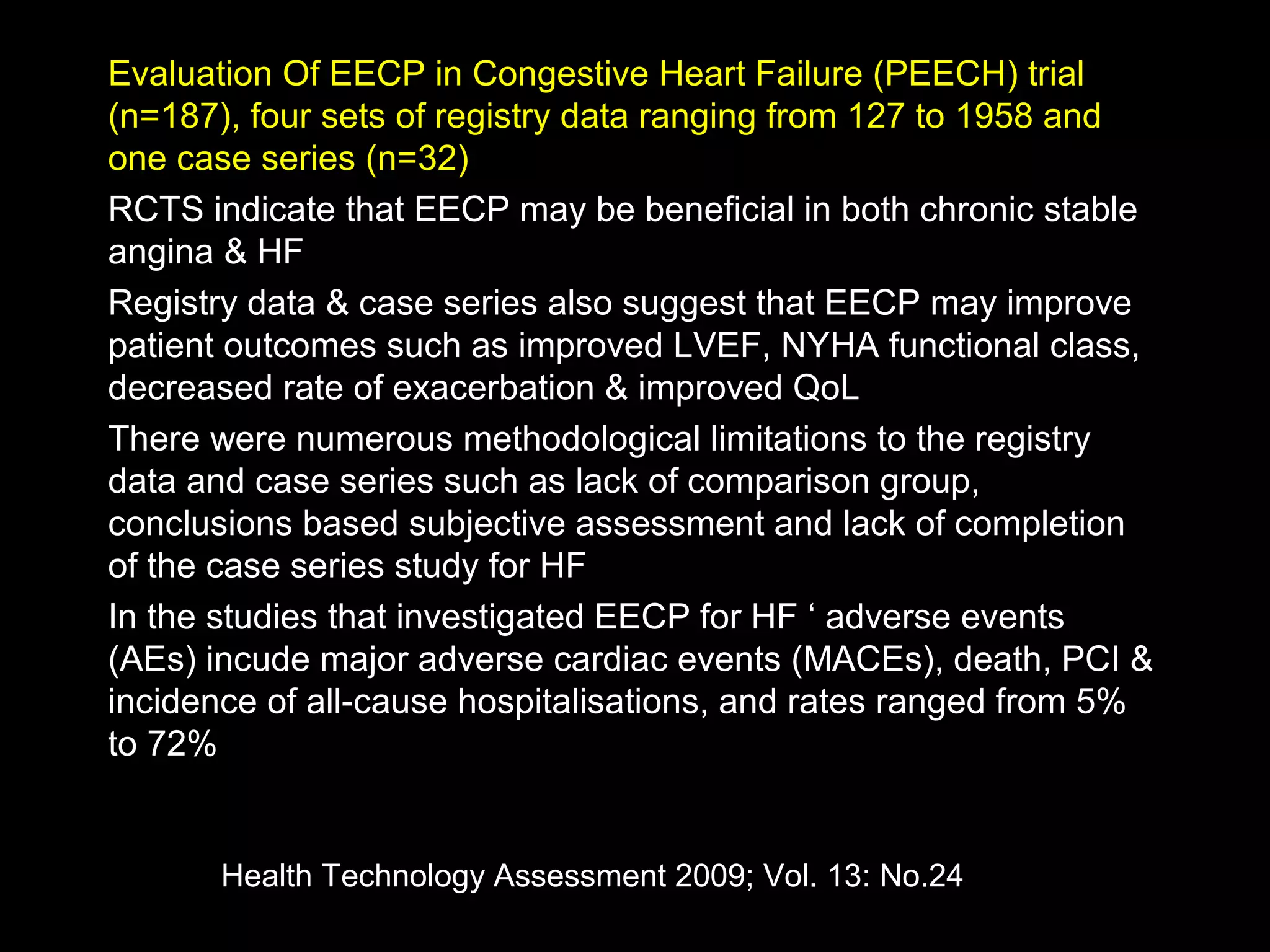 Enhanced external counterpulsation (eecp) role in | PPT