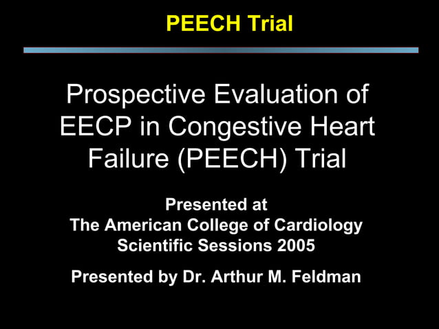 Enhanced external counterpulsation (eecp) role in | PPT | Heart and ...