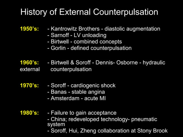 Enhanced external counterpulsation (eecp) role in | PPT | Heart and ...