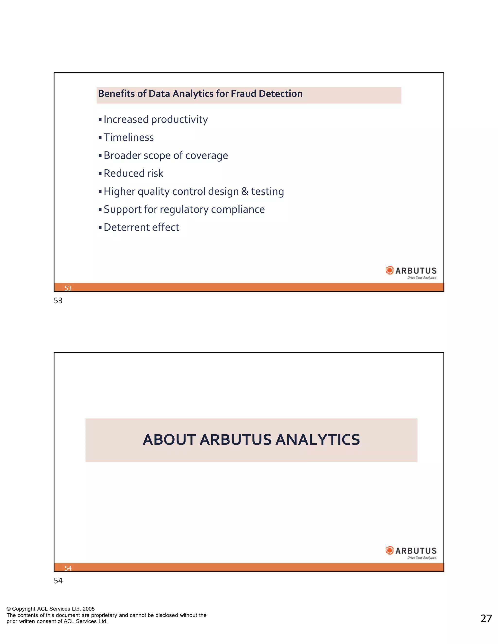 Enhanced fraud detection with data analytics | PDF | Web Conferencing | Computer Software and ...