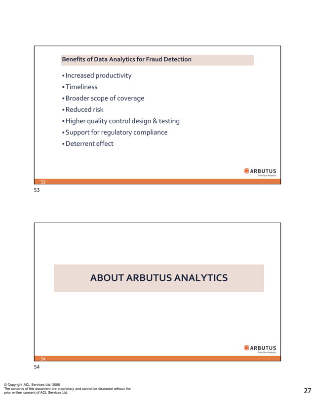 Enhanced fraud detection with data analytics | PDF | Web Conferencing | Computer Software and ...