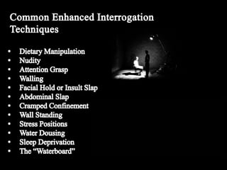 Enhanced interrogation debate | PPTX