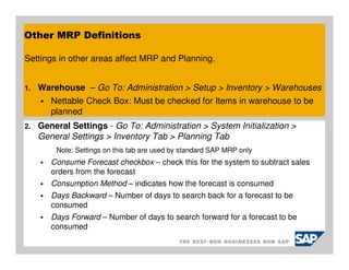 Enhanced material planning for sap business one | PPT