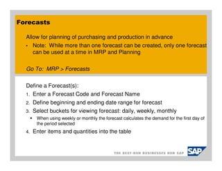 Enhanced material planning for sap business one | PPT