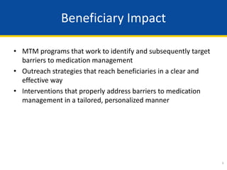 Webinar: Part D Enhanced Medication Therapy Management (MTM) Model ...