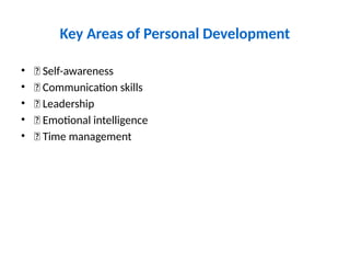 Enhanced Personal Development Skills Pptx