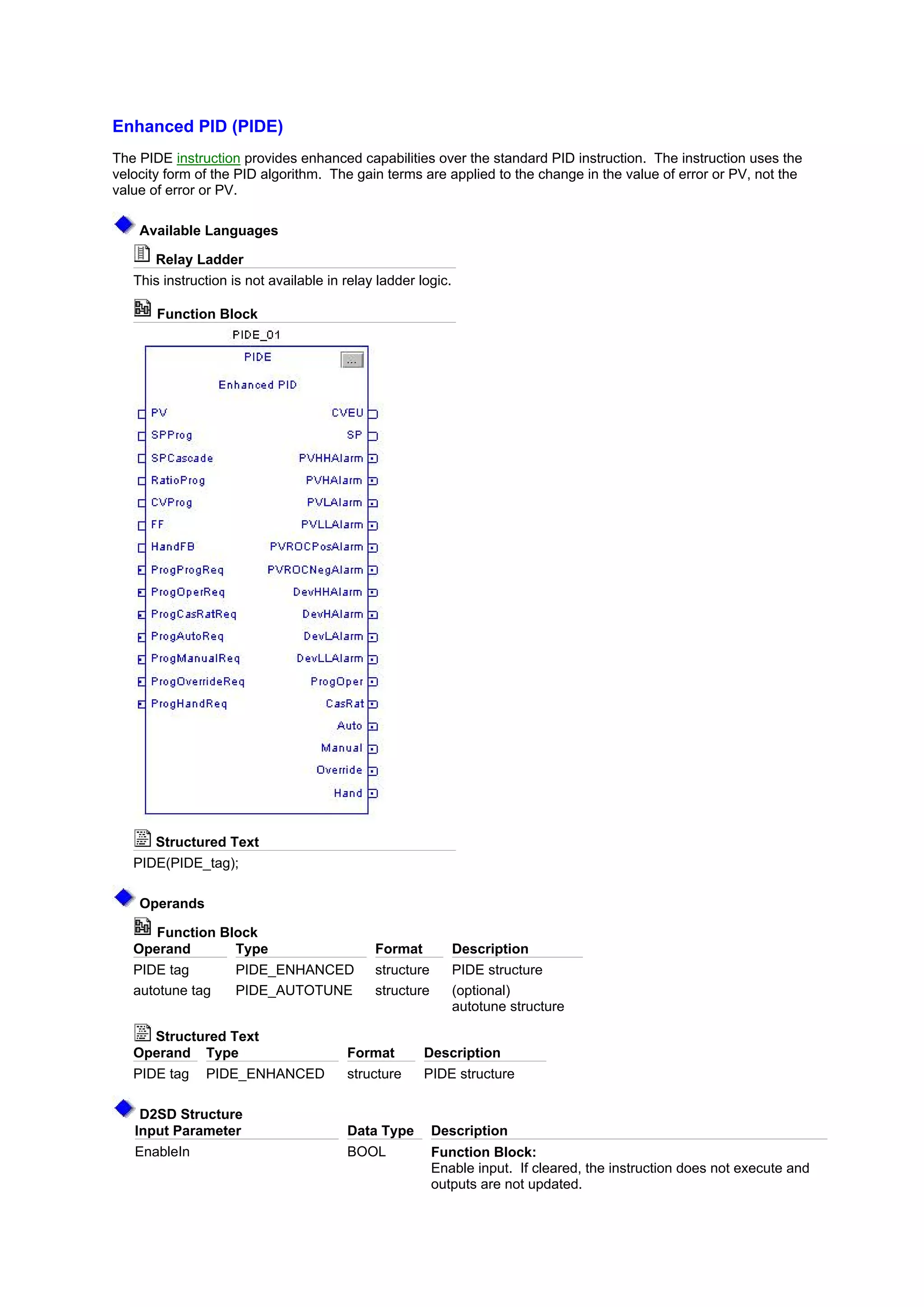 Enhanced pid pide | PDF