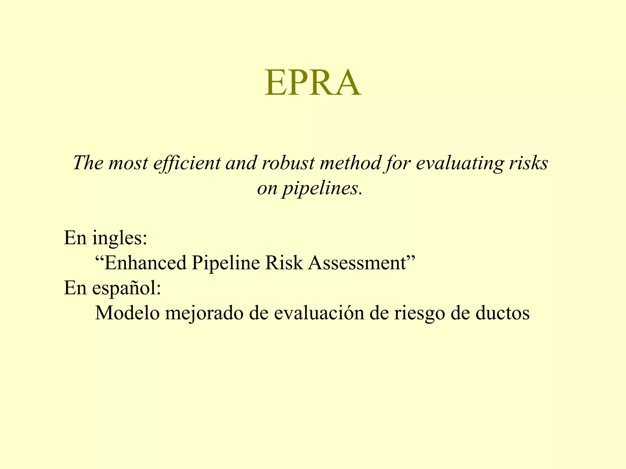 Enhanced Pipeline Risk Assessment | PPTX | Technology & Computing