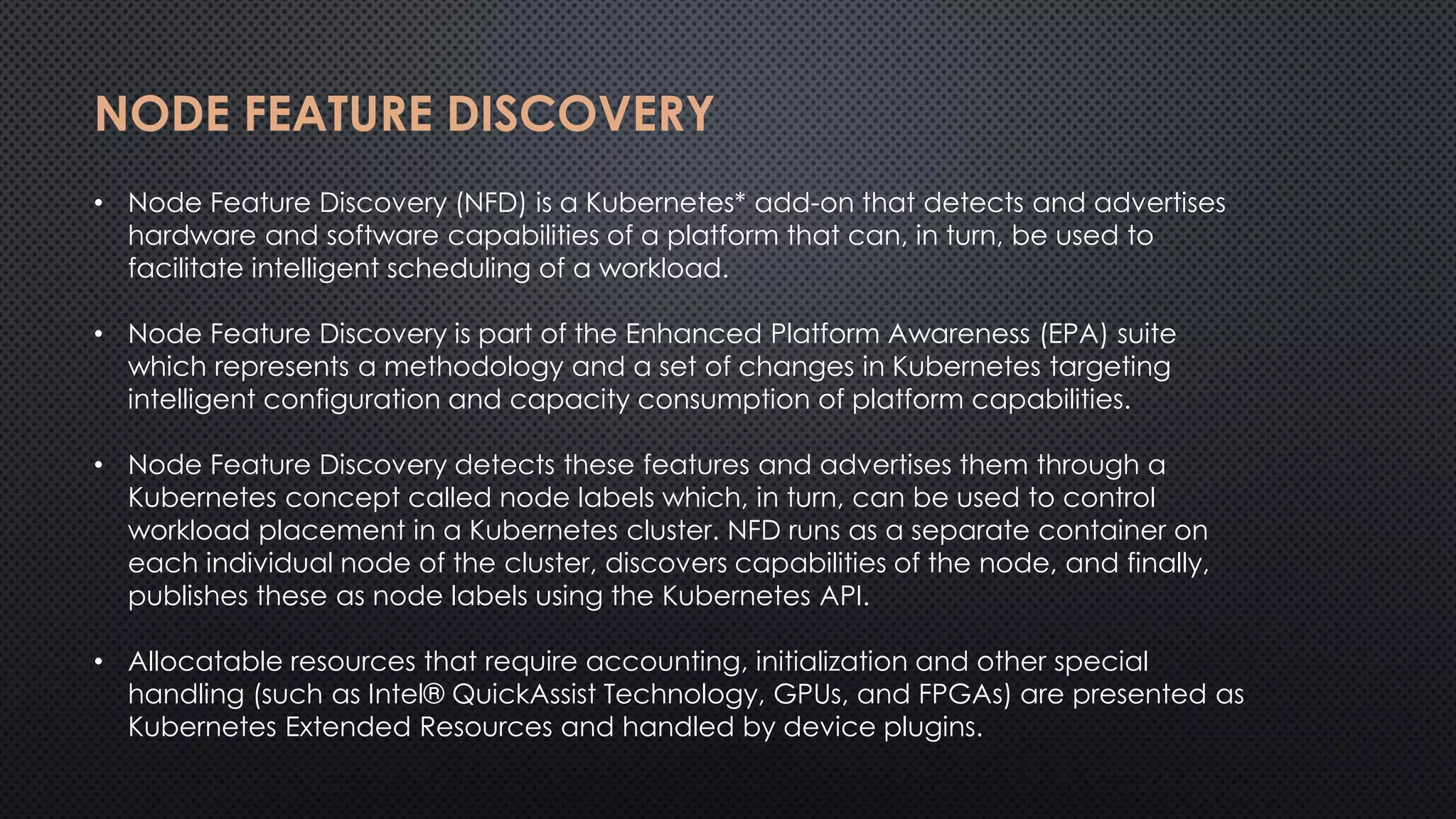 Enhanced platform awareness | PPT