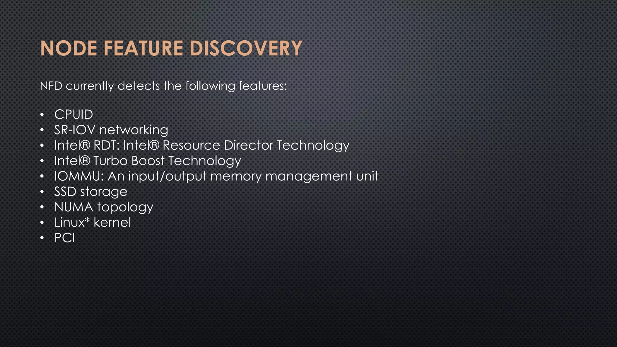 Enhanced platform awareness | PPT