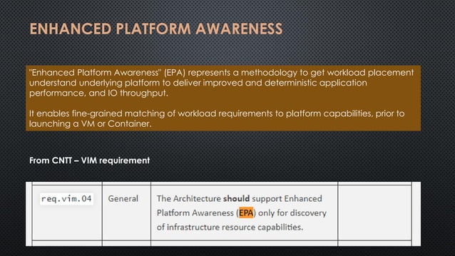 Enhanced platform awareness | PPT