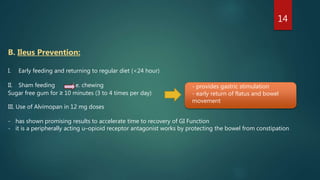 Enhanced Recovery After Colorectal Surgery | PPTX | First Aid | Injuries