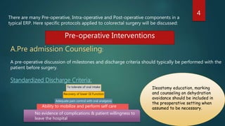 Enhanced Recovery After Colorectal Surgery | PPTX