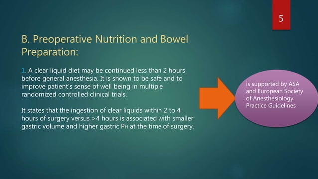 Enhanced Recovery After Colorectal Surgery | PPTX | First Aid | Injuries