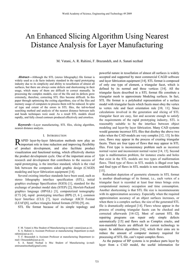 Enhanced slicing algorithm | PDF