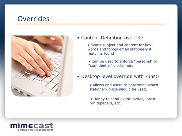 Mimecast Enhanced Stationery | PPTX | Desktop Publishing | Computer ...