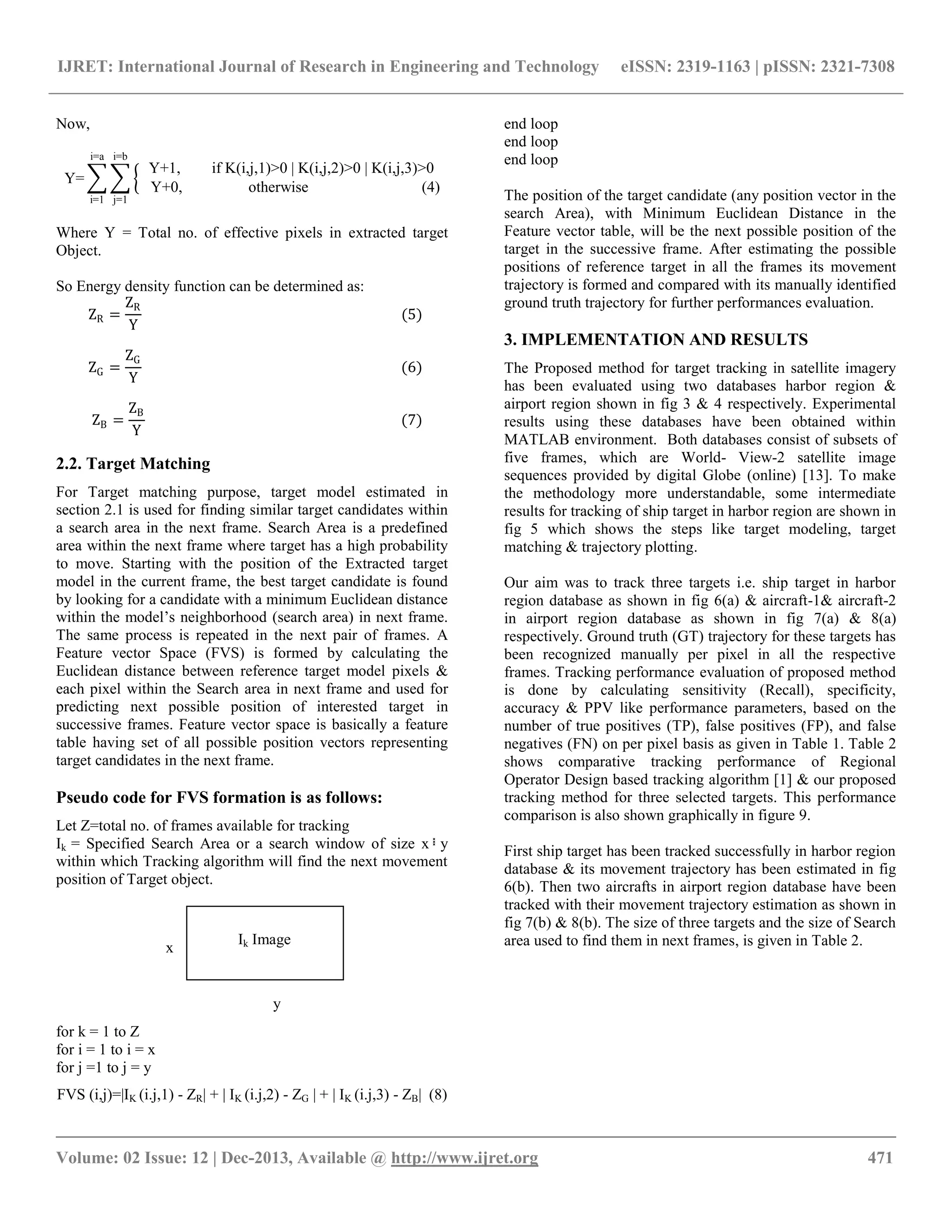 Enhanced target tracking based on mean shift algorithm for satellite imagery | PDF