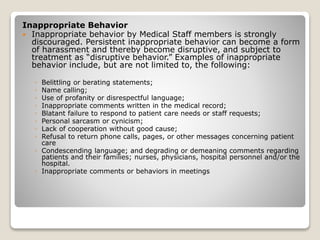 Enhanced & unacceptable communication policy | PPTX