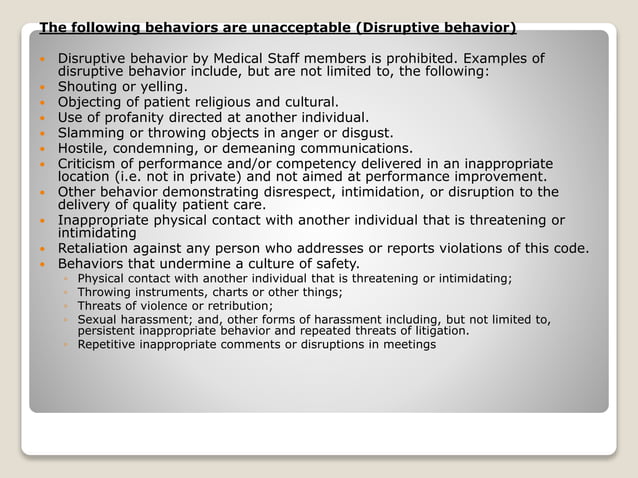 Enhanced & unacceptable communication policy | PPTX | First Aid | Injuries