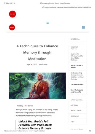 Enhance memory through meditation.pdf