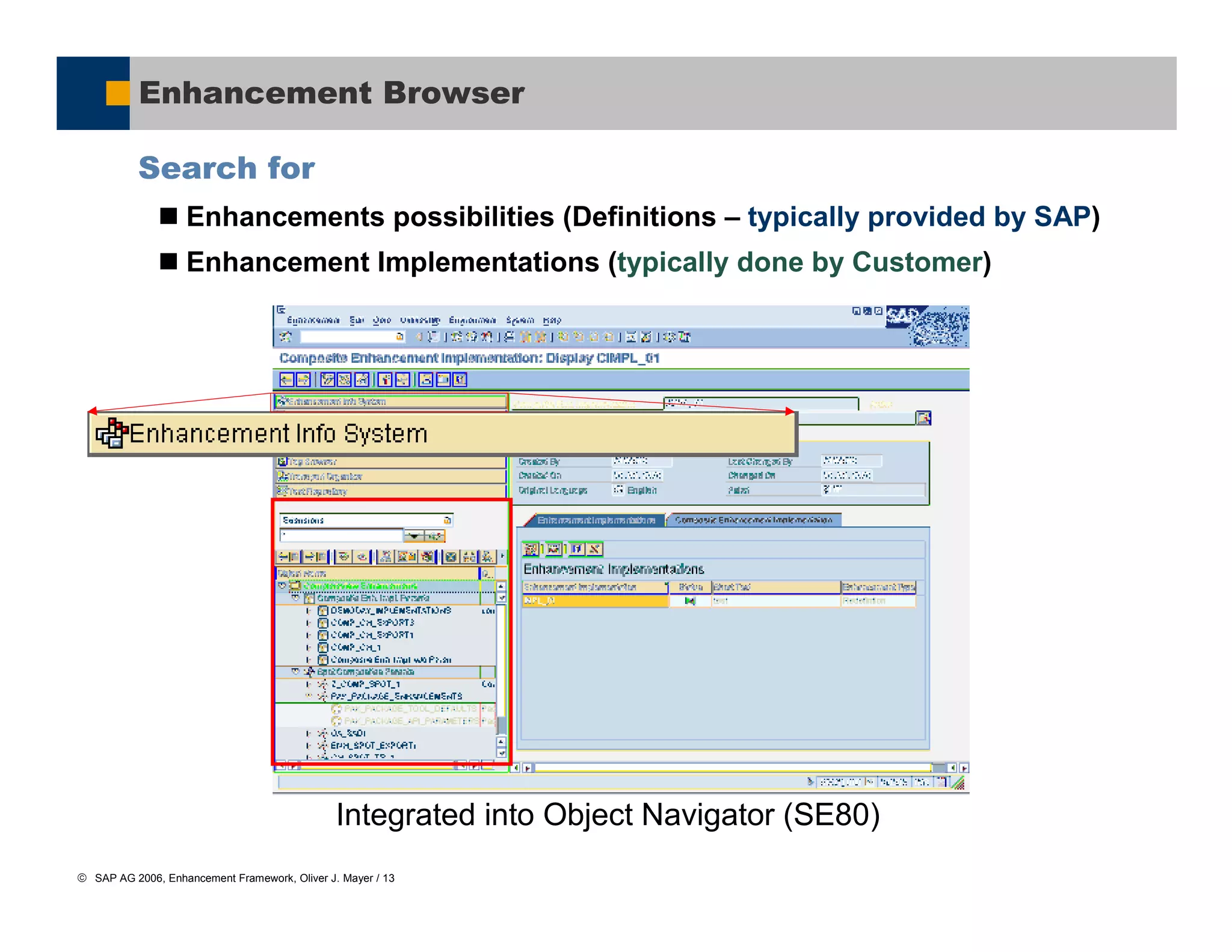 Enhancement Framework The New Way To Enhance Your Abap Systems Pdf