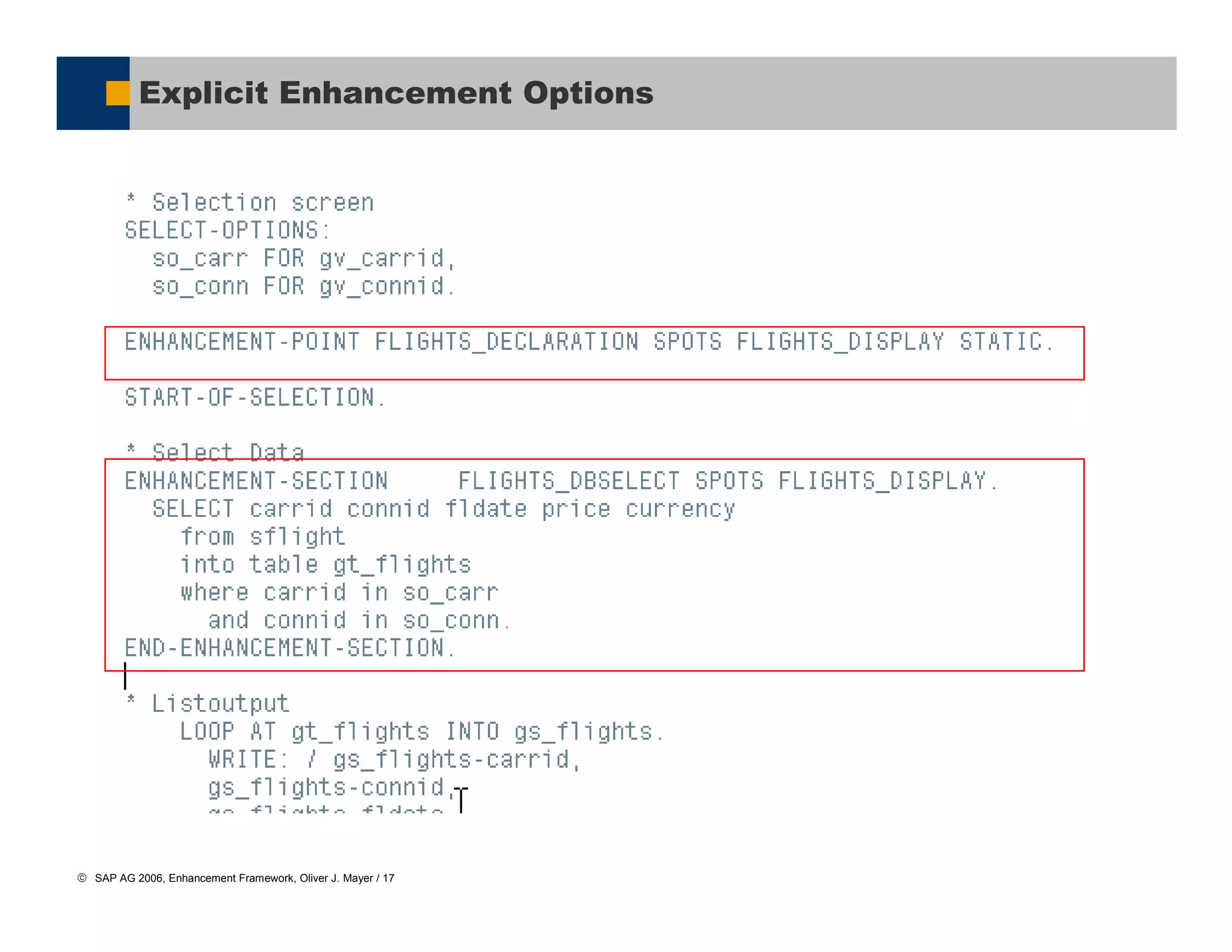 Enhancement framework the new way to enhance your abap systems | PDF