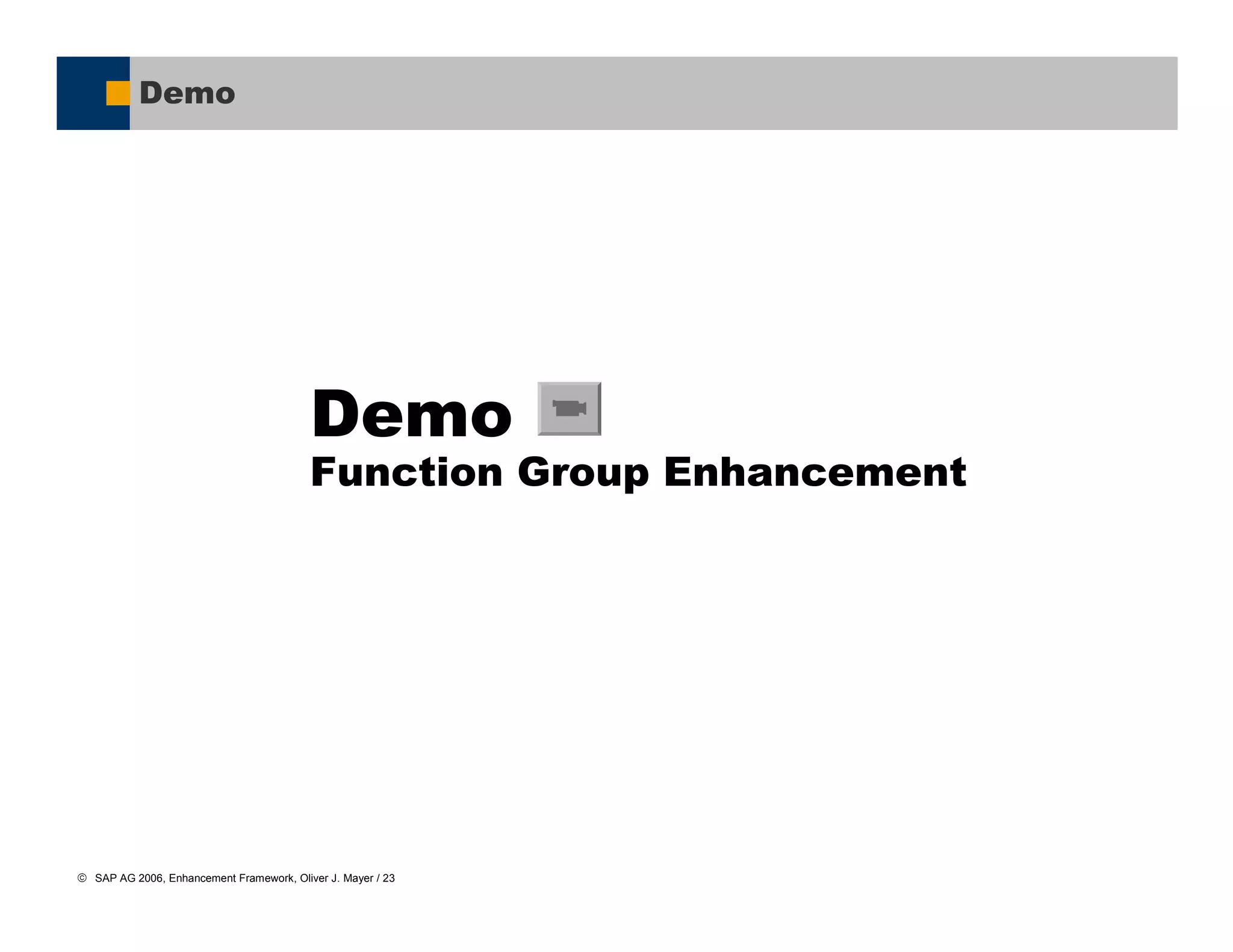 Enhancement framework the new way to enhance your abap systems | PDF