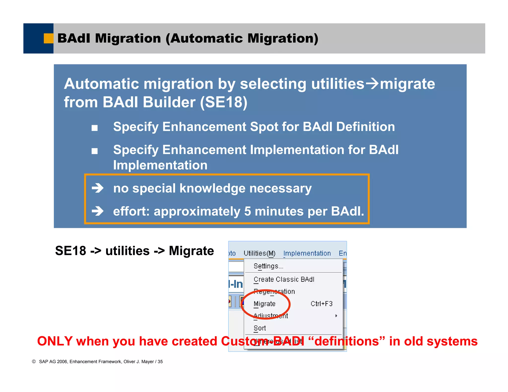 Enhancement framework the new way to enhance your abap systems | PDF
