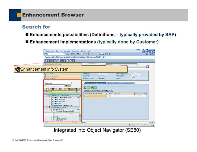 Enhancement framework the new way to enhance your abap systems | PDF