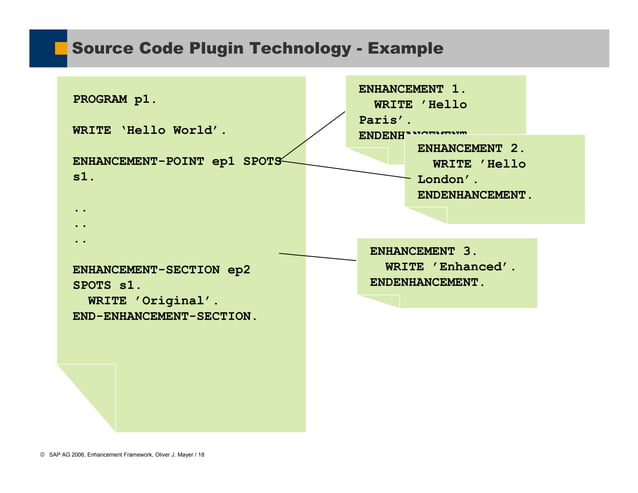 Enhancement framework the new way to enhance your abap systems | PDF