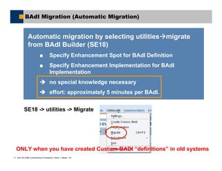 Enhancement framework the new way to enhance your abap systems | PDF