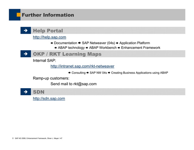 Enhancement framework the new way to enhance your abap systems | PDF