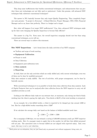 Enhancement in NDT inspection for operational effectiveness, efficiency ...