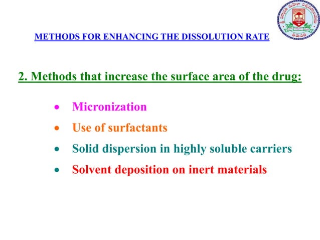 Enhancement of dissolution rate and bioavailability of poorly soluble ... Enhancement of dissolution rate and bioavailability of poorly soluble ...