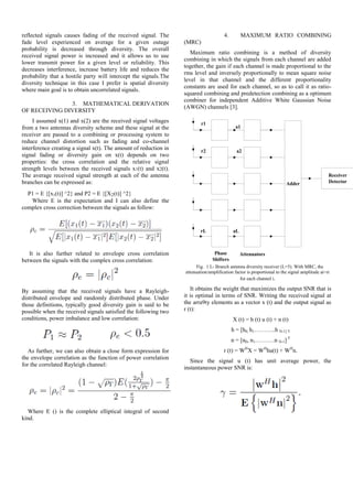 Enhancement Of Diversity Gain In Mimo System | PDF