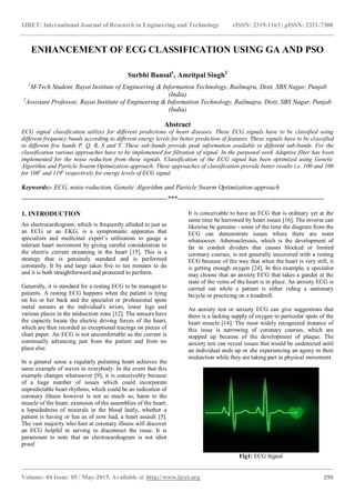 Enhancement of ecg classification using ga and pso | PDF | Heart and Cardiovascular Diseases ...