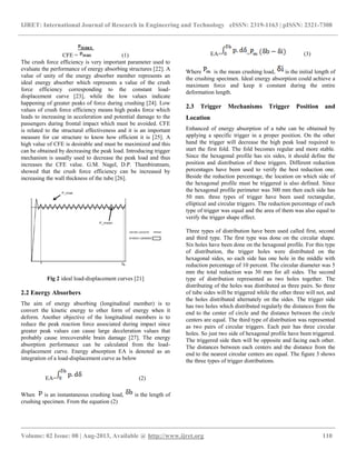 Enhancement of energy absorption of thin walled hexagonal tube by using trigger mechanisms | PDF