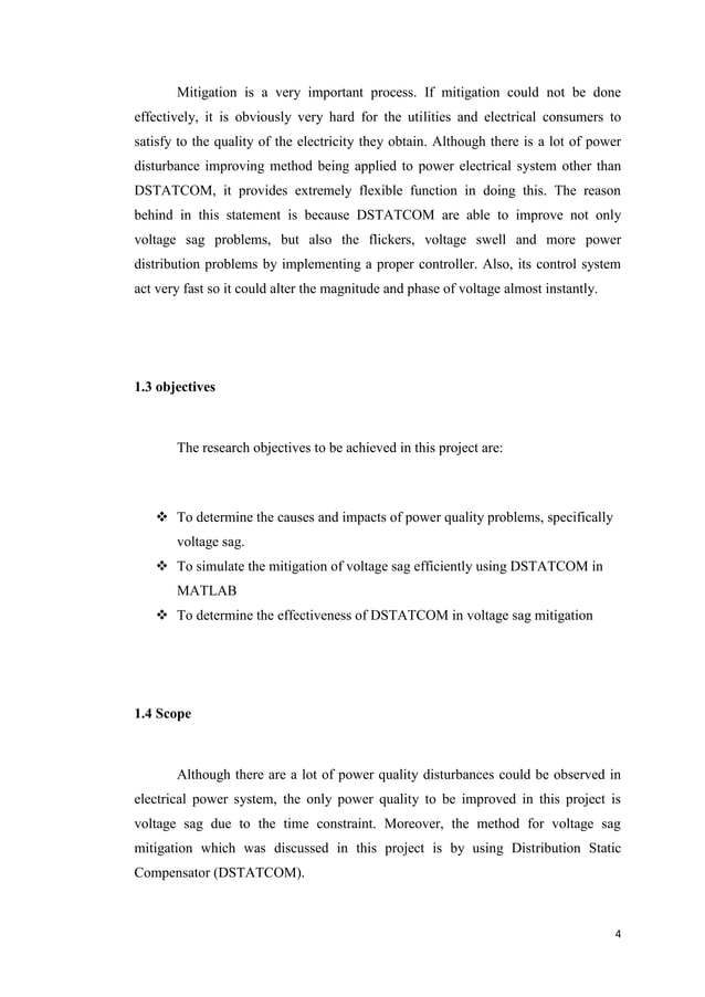 Enhancement of power quality in distribution system by using D-STATCOM | PDF
