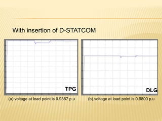 Enhancement of power quality in distribution system using d statcom | PPT