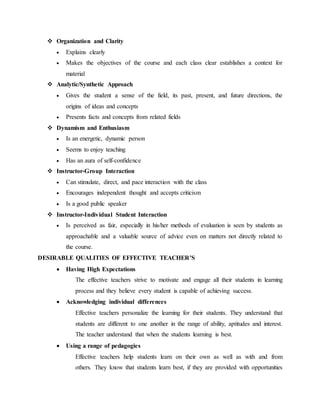 Enhancement of teacher | DOCX