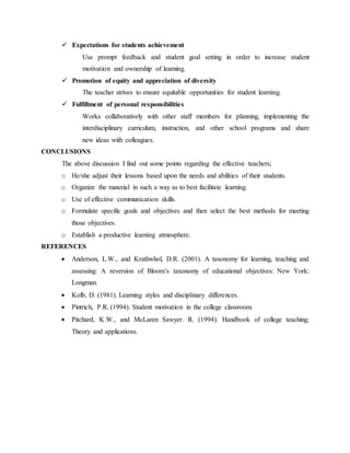 Enhancement of teacher | DOCX