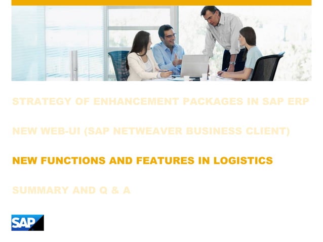 Enhancement packages for sap erp what's new in logistics and operations | PDF