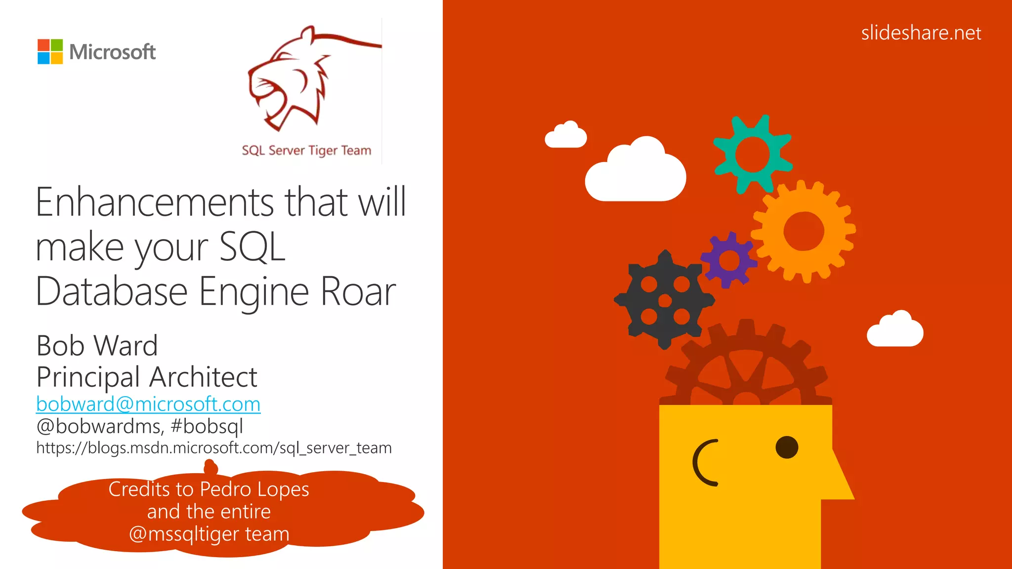 Enhancements That Will Make Your Sql Database Roar Sp1 Edition Sql Bits 2017 Ppt 0278