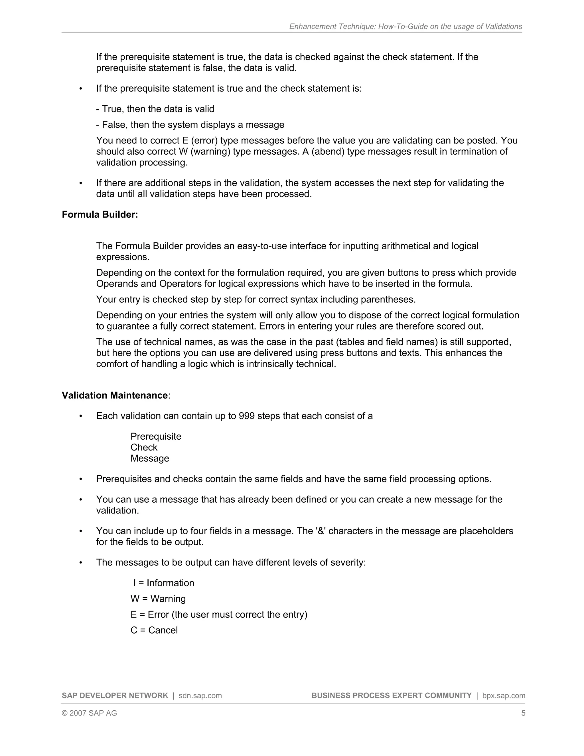 Enhancement technique how to use validations | PDF | Computing | Technology & Computing